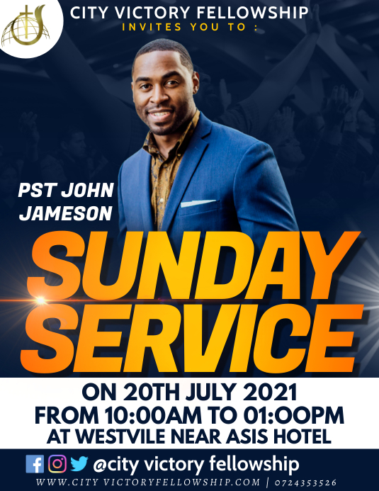Sunday Service Template | PosterMyWall