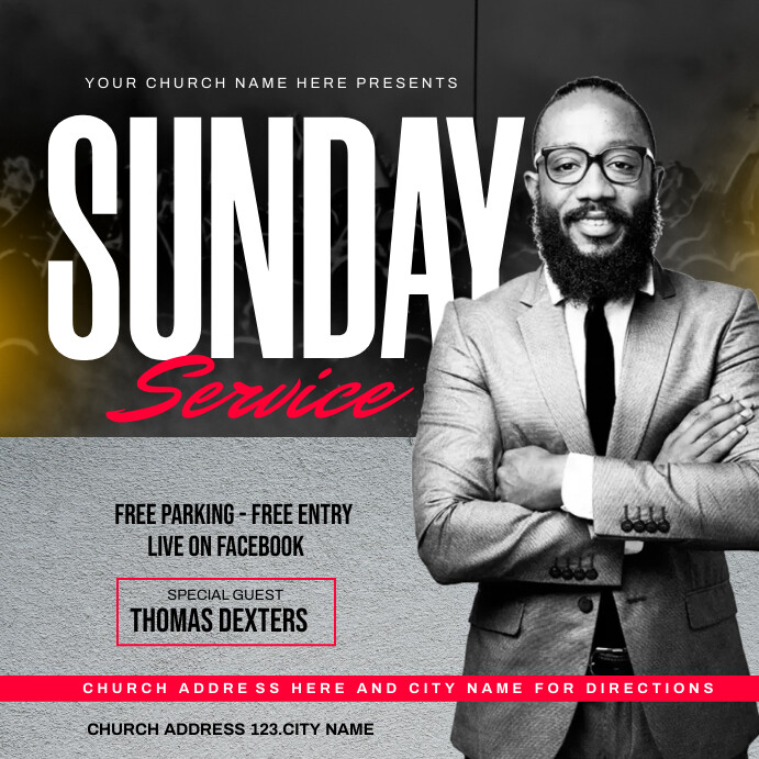 sunday service Template | PosterMyWall
