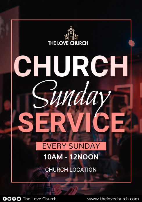 Sunday service Template | PosterMyWall