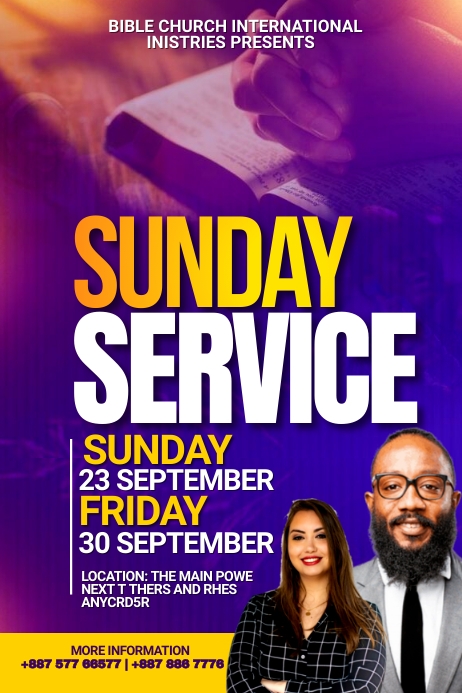 sunday service Template | PosterMyWall