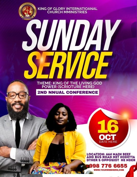 sunday service Template | PosterMyWall