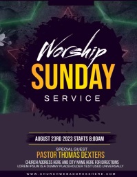 sunday service Template | PosterMyWall