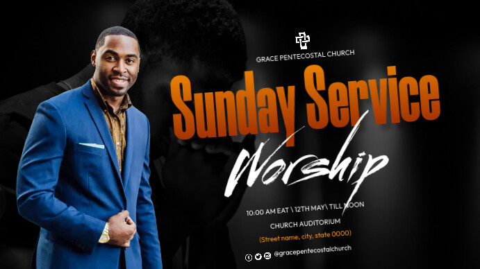 sunday service Template | PosterMyWall