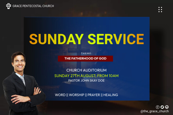 sunday service Template | PosterMyWall
