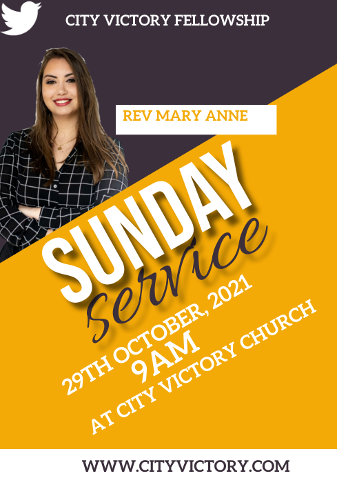 Sunday Service Template | PosterMyWall