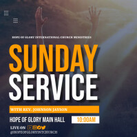 Sunday service flyer Template | PosterMyWall