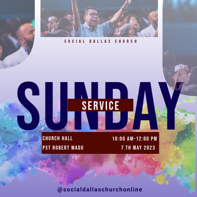 sunday service Template | PosterMyWall