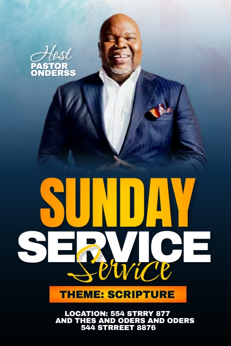 Copy of sunday service | PosterMyWall