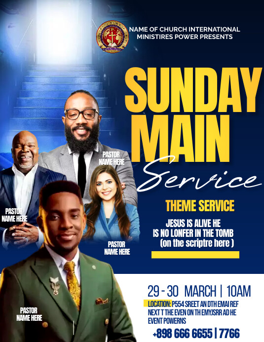 sunday service Template | PosterMyWall