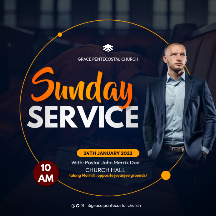 Copy of sunday service | PosterMyWall