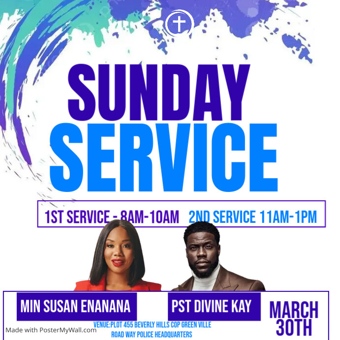 Sunday service Template | PosterMyWall