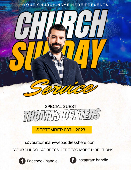 sunday service Template | PosterMyWall