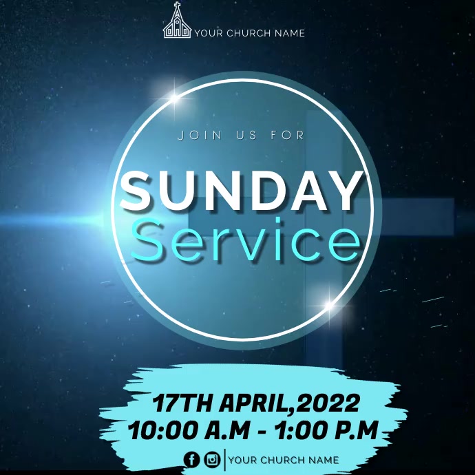 Sunday service Template | PosterMyWall