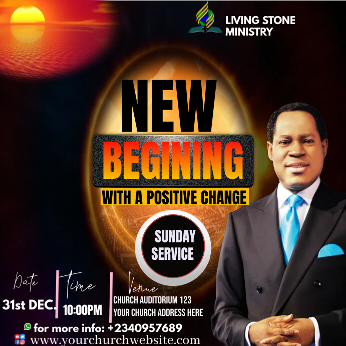 Modèle SUNDAY SERVICE | PosterMyWall