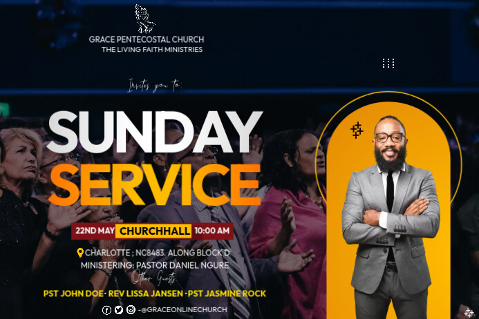 sunday service Template | PosterMyWall