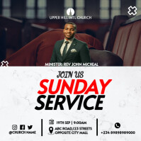 SUNDAY SERVICE Template | PosterMyWall