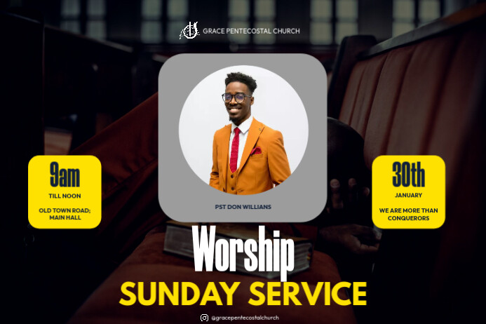 sunday service Template | PosterMyWall