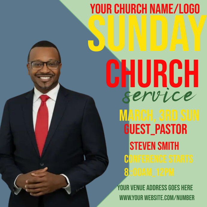 Sunday service Template | PosterMyWall