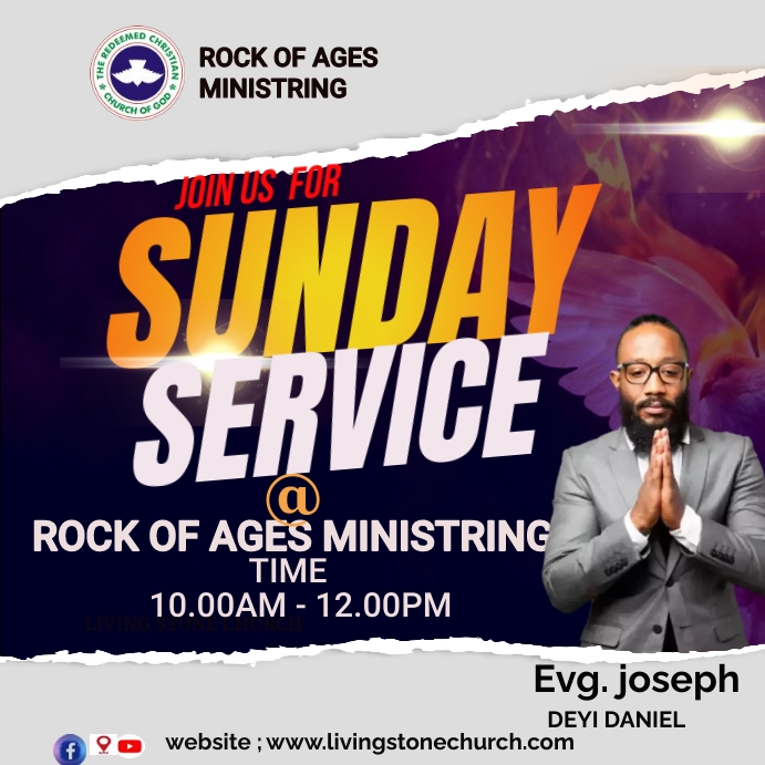 Plantilla de SUNDAY SERVICE | PosterMyWall