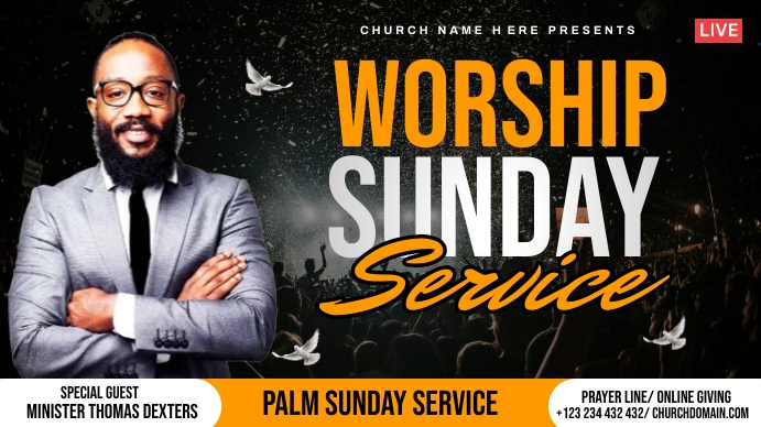 sunday service Template | PosterMyWall