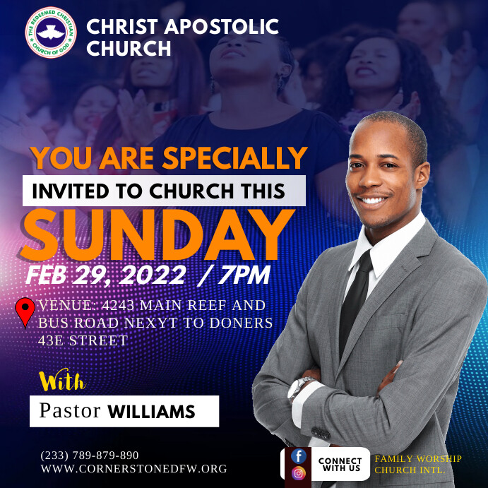 Modèle SUNDAY SERVICE | PosterMyWall