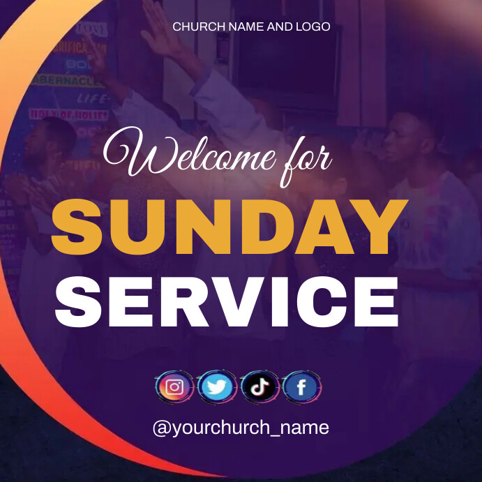 Sunday service Template | PosterMyWall