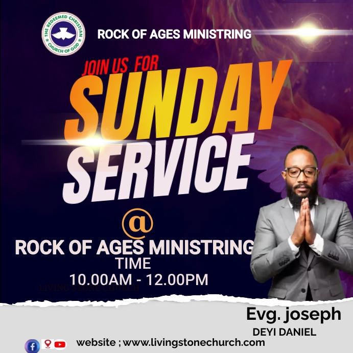 SUNDAY SERVICE Template | PosterMyWall