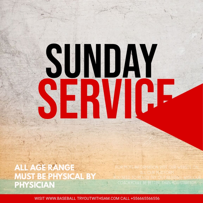 Sunday service Template | PosterMyWall