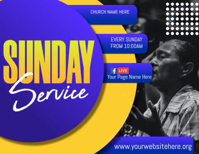 sunday service Template | PosterMyWall