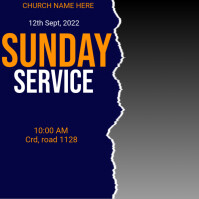 SUNDAY SERVICE (3) Template | PosterMyWall