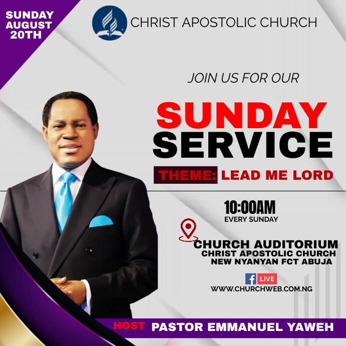 Modèle sunday service | PosterMyWall