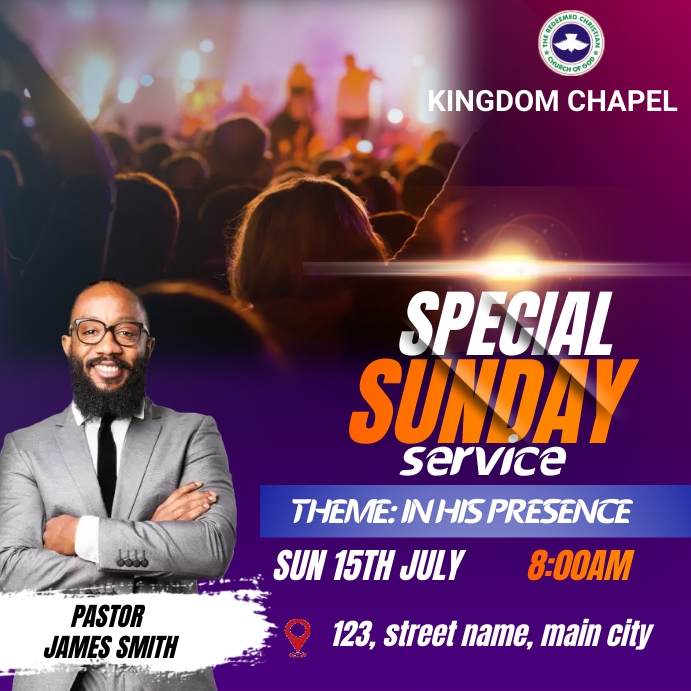 Sunday service Template | PosterMyWall