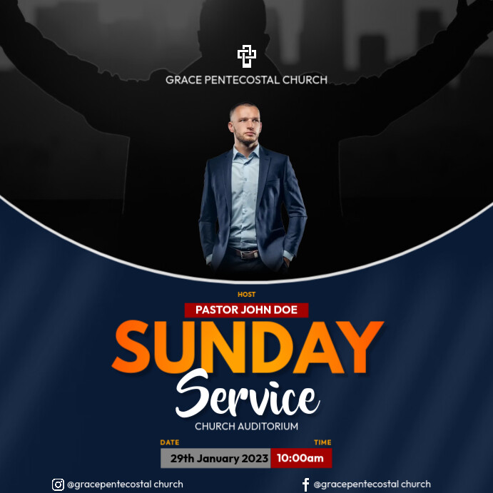 sunday service Template | PosterMyWall