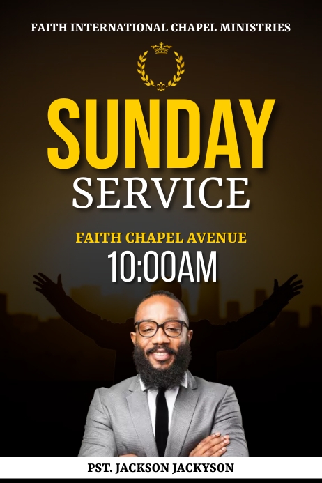 Sunday service Template | PosterMyWall