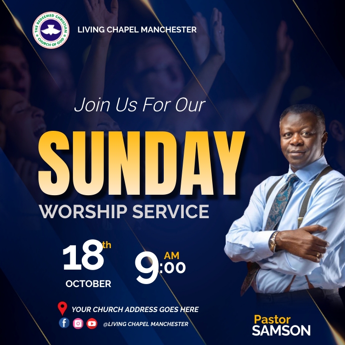 Copy of SUNDAY SERVICE | PosterMyWall