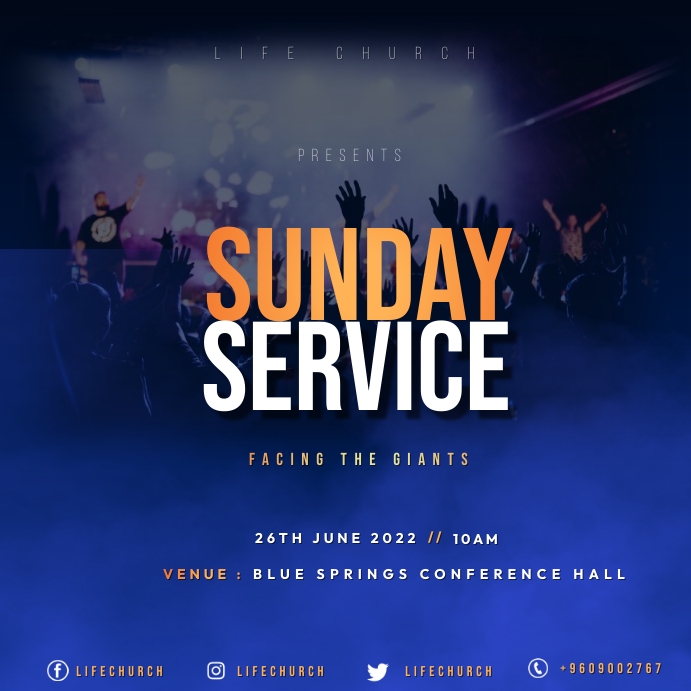 sunday service design Template | PosterMyWall