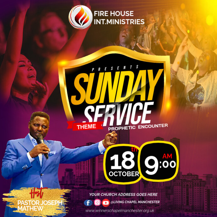 Copy of SUNDAY SERVICE | PosterMyWall