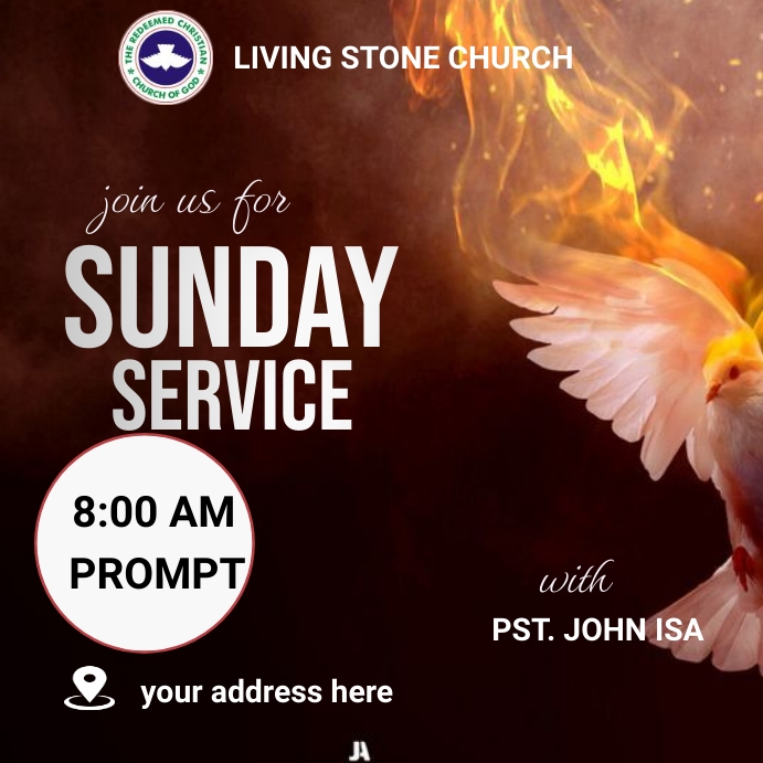 Modèle SUNDAY SERVICE | PosterMyWall