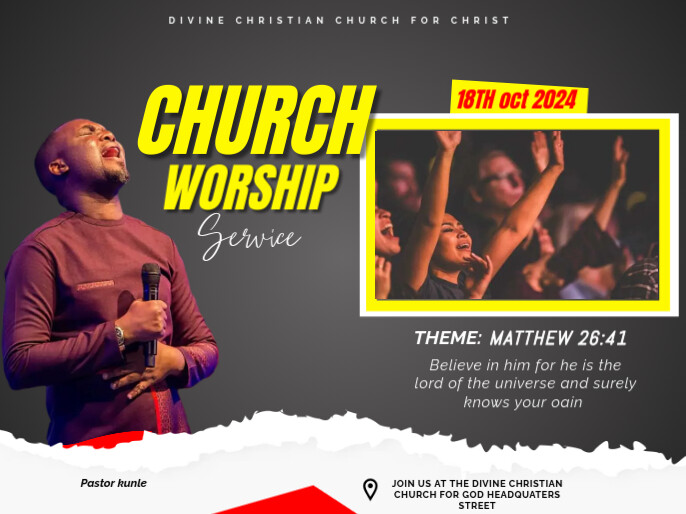 sunday service Template | PosterMyWall