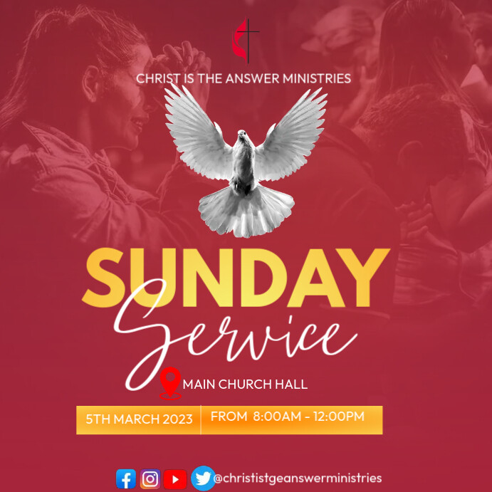 Sunday service Template | PosterMyWall