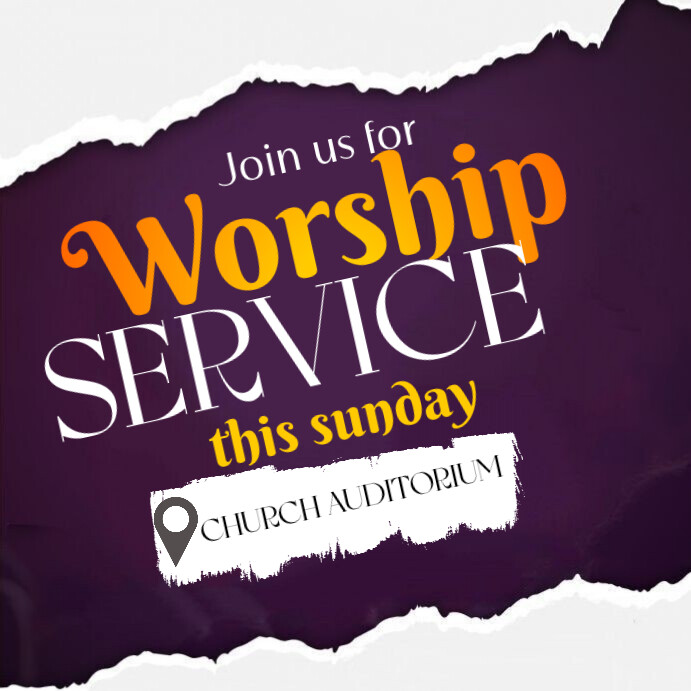 Sunday service Template | PosterMyWall