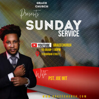 Sunday service Template | PosterMyWall