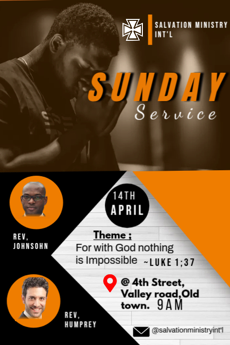 Sunday service Template | PosterMyWall