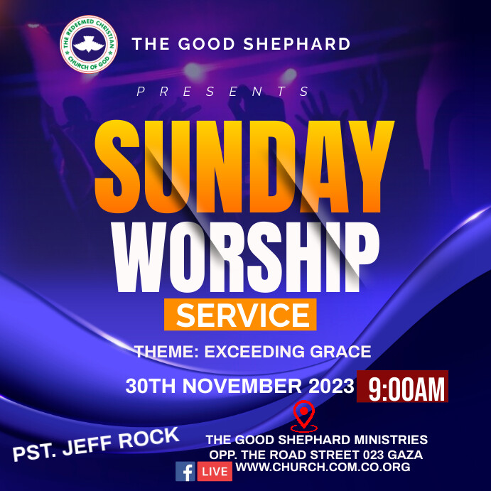 Modèle sunday service | PosterMyWall