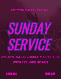 SUNDAY SERVICE Template | PosterMyWall