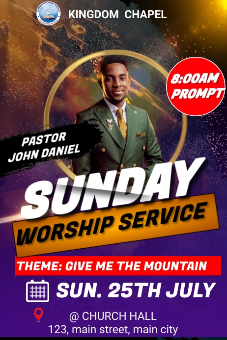 Sunday service Template | PosterMyWall