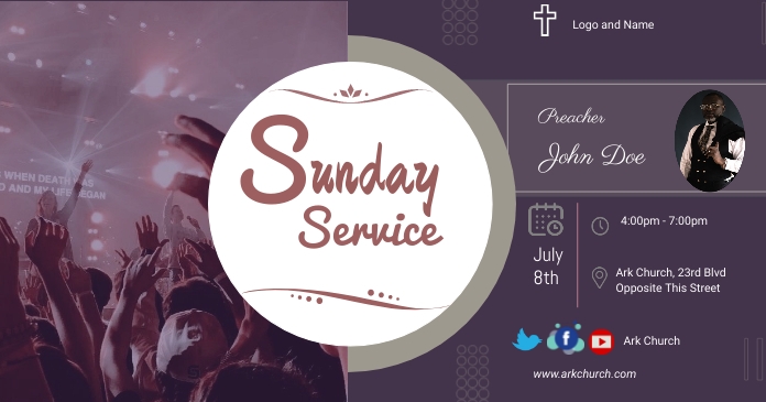 Sunday service Template | PosterMyWall