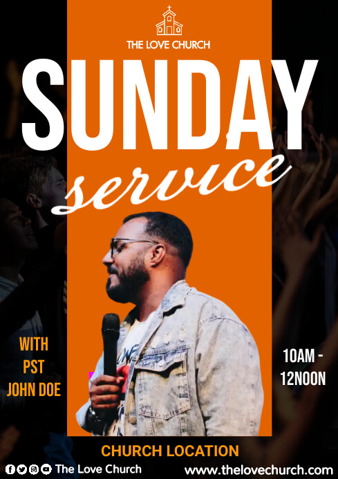 Sunday service Template | PosterMyWall