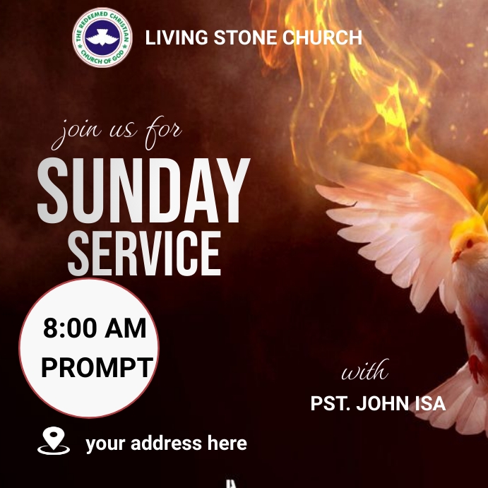 SUNDAY SERVICE Template | PosterMyWall