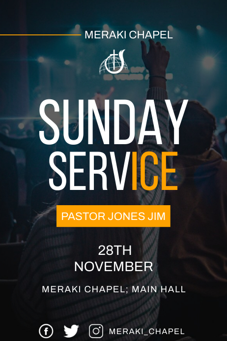 Sunday service Template | PosterMyWall
